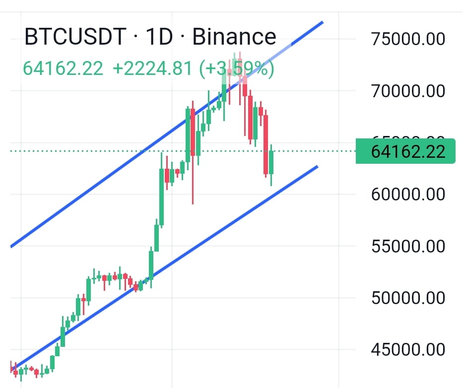 BTC in next 5 days will be 66,000+ USDT . #BTC🔥🔥🔥🔥 #SHI | ZT_Traders on ...