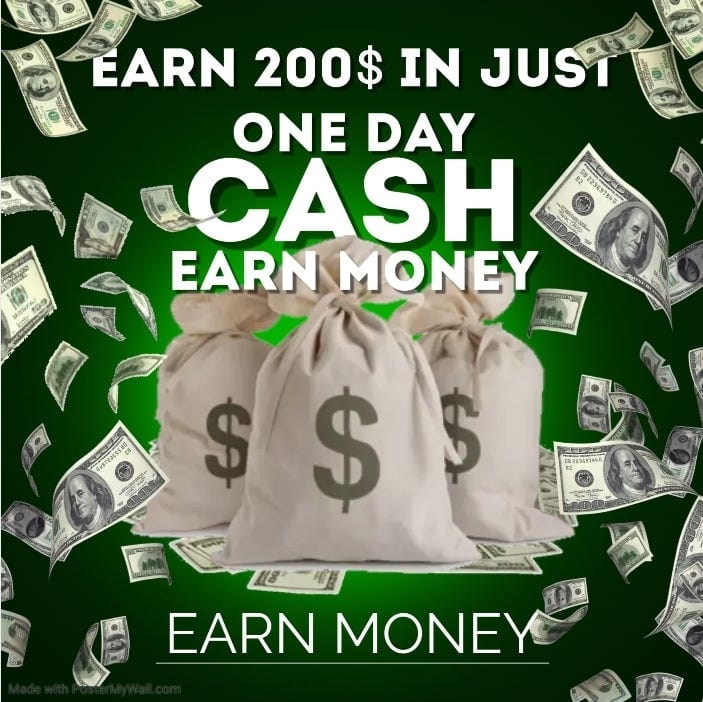 Earn 200$ Daily If you're looking to earn $200 a day, ther | Hamza ...