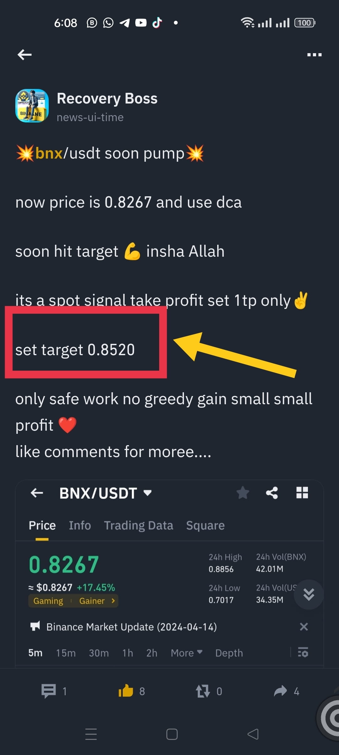 🍻Congratulations target complete🎉🎉🎉 very fast target | Recovery Boss on ...