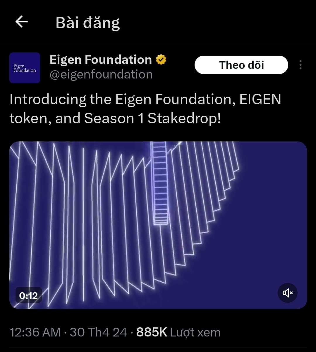 EigenLayer issues $EIGEN token May seems to be the month of | Toi La Hoang Hieu on Binance Square