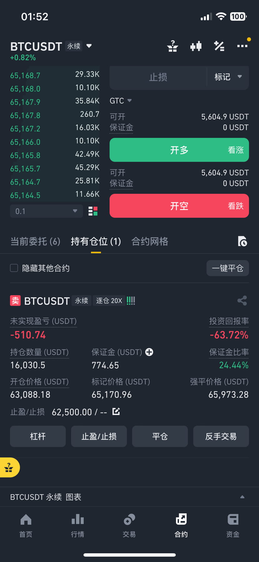 $BTC Look, if I don’t close my position, I will be blasted | CKing- on ...