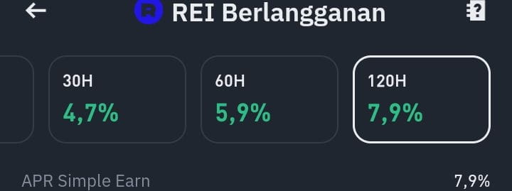 support $REI staking The increase in long term staking volu | The ...