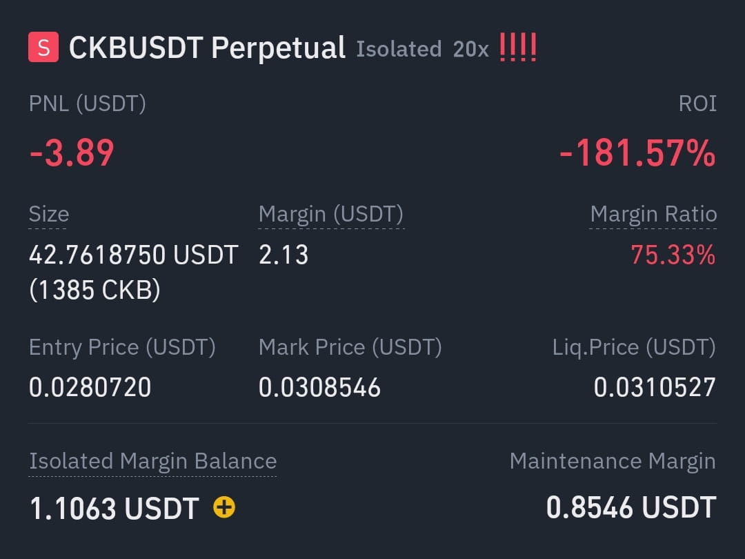 #CKB $CKB .. Try To short and waiting to liquidation.. | magatamaID on Binance Square