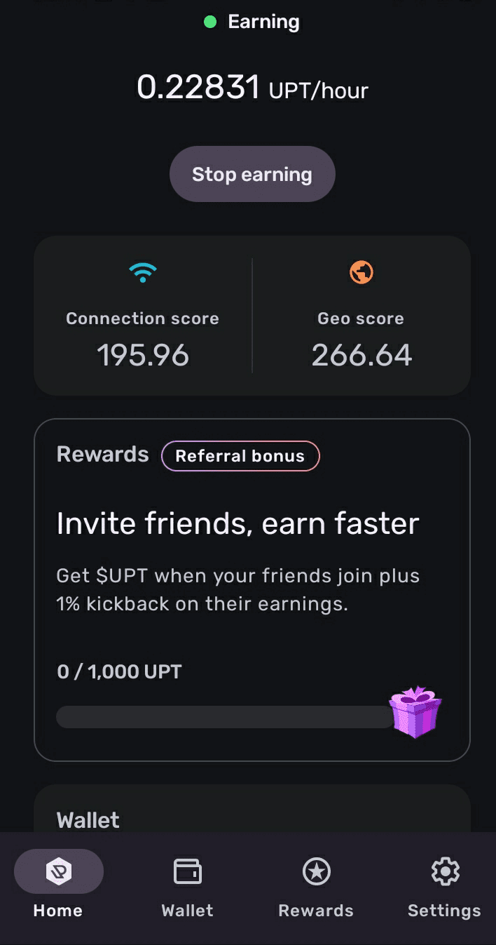 upRock airdrop Download the application and start earning $U | Carmon ...