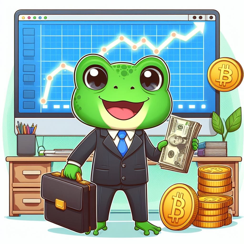 Pepe cryptocurrency is hopping into the future with a | sizar on ...