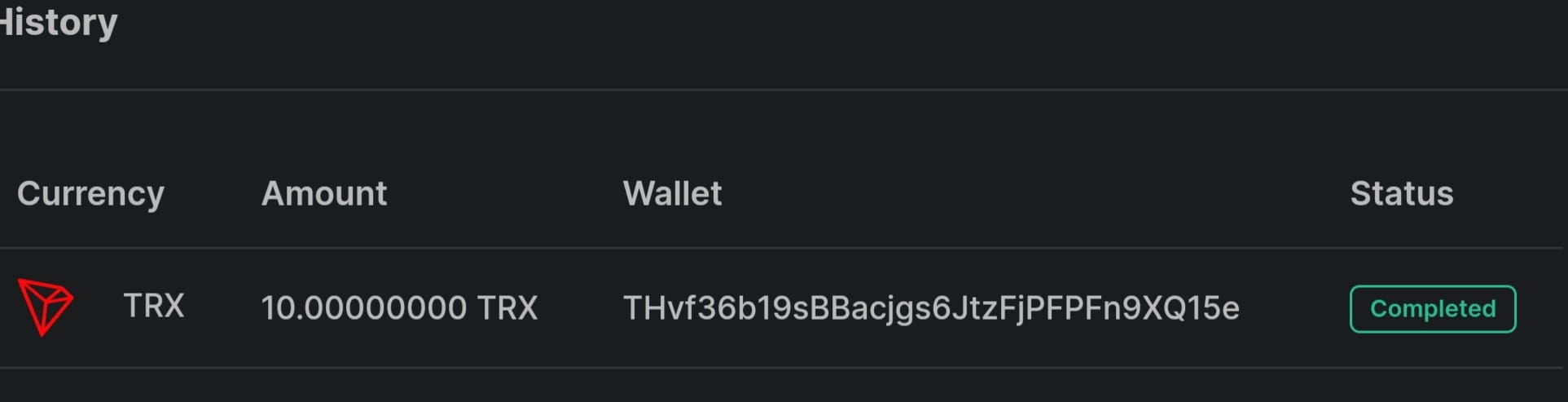 Proof of withdrawal from the cloud mining site Withdrawal ar ...