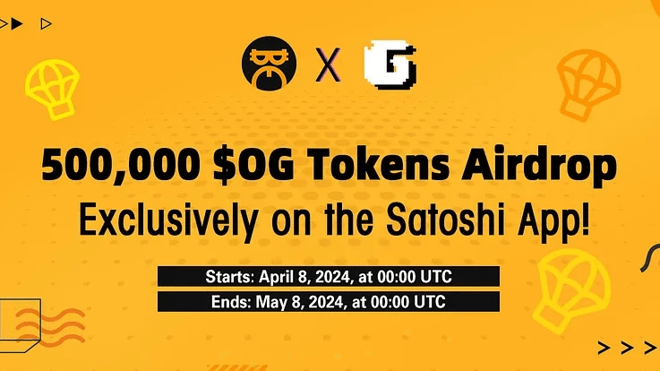 Satoshi App x Glyph Exchange: 500,000 $OG Tokens Airdrop | Osmy_CryptoT ...
