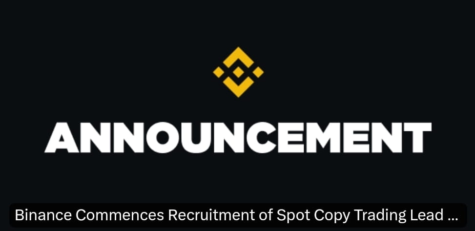 💫 Binance exchange announced that it has launched spot copy | Crypto De Nostradame on Binance Square