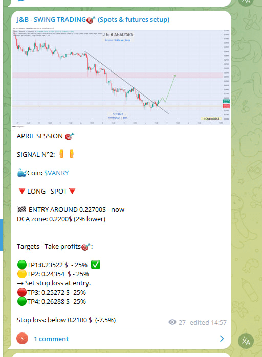$VANRY Enjoy the profits 🔥 #JBVIP TP1 #trading #cryp | Crypto_Jobs on ...