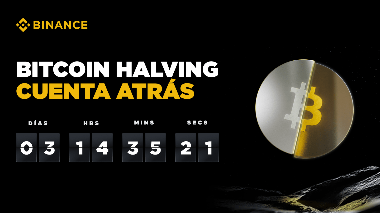 Only 3 days left until the#BitcoinHalving Halving de Bitcoi | Binance España on Binance Square