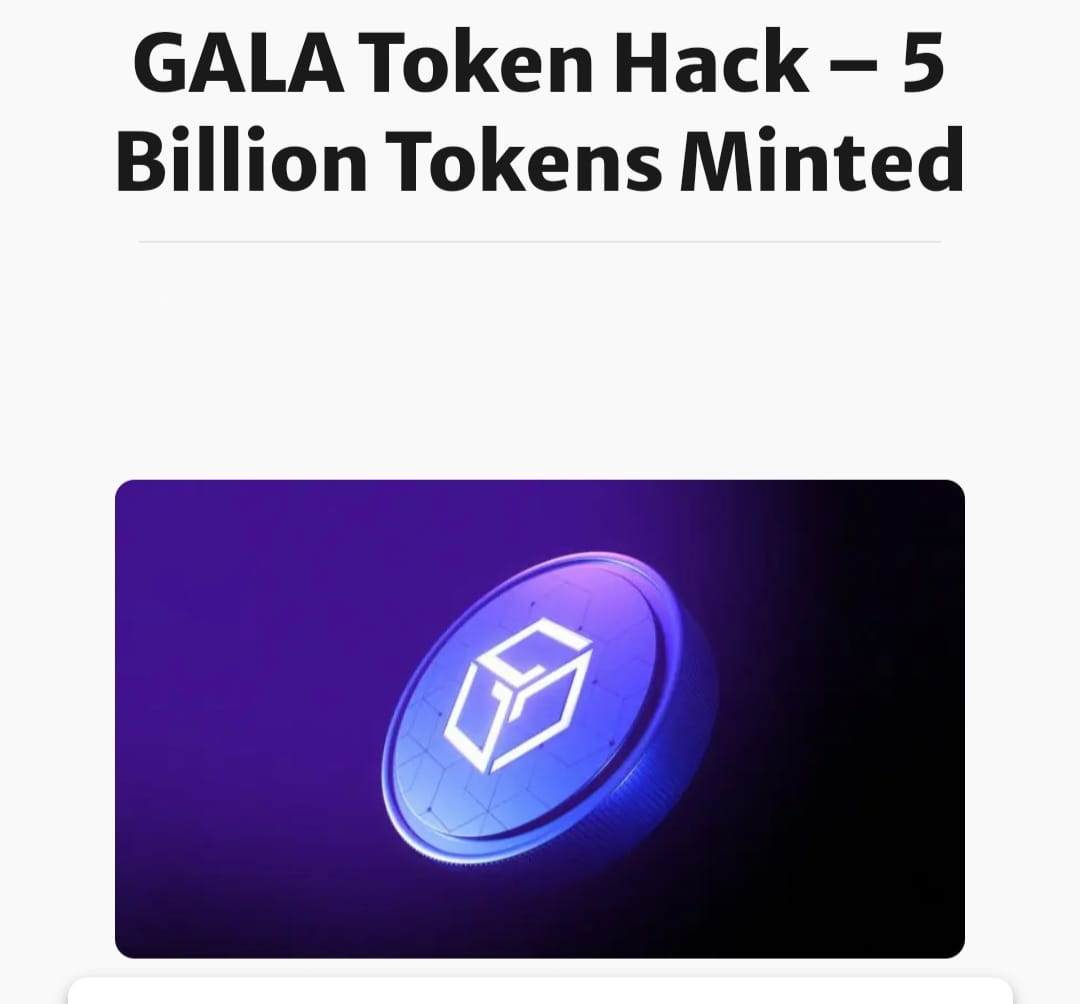 🤔🤔🤔🤔🤔 $GALA A recent hack on the GALA token that | Tokens 2025 on ...