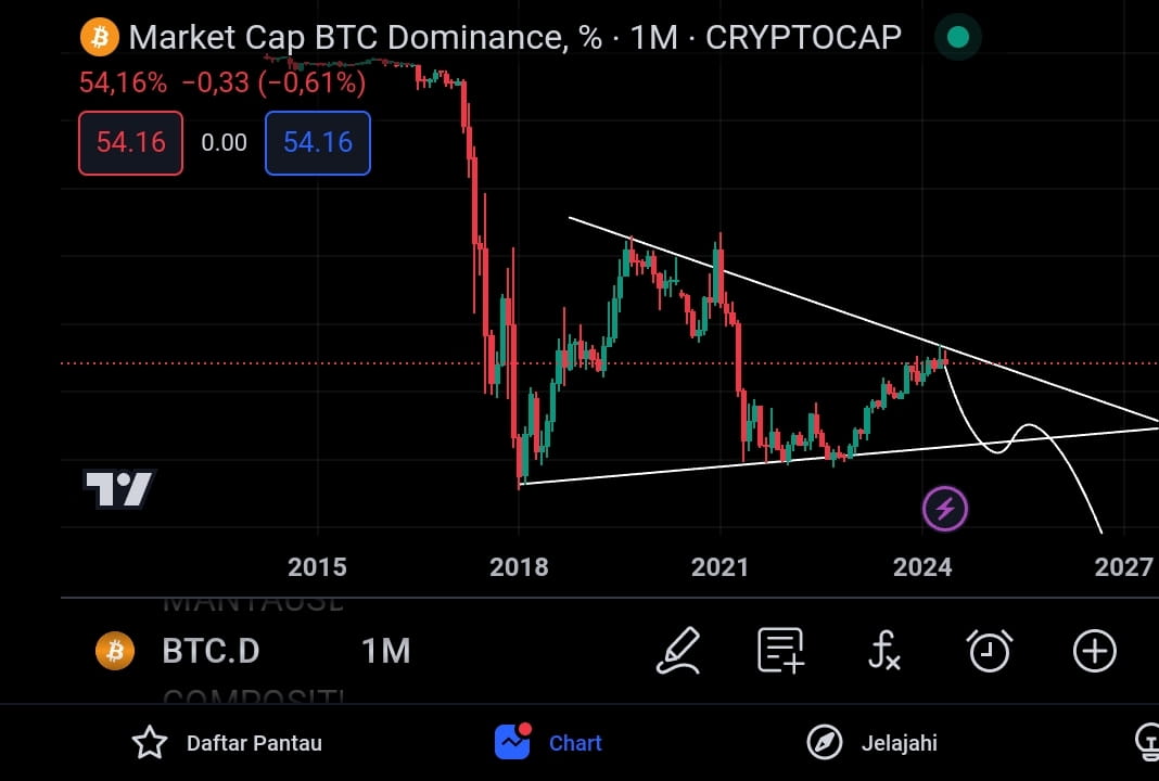hi my friend show me this chart, dominant Bitcoin experience | Tyaf on ...