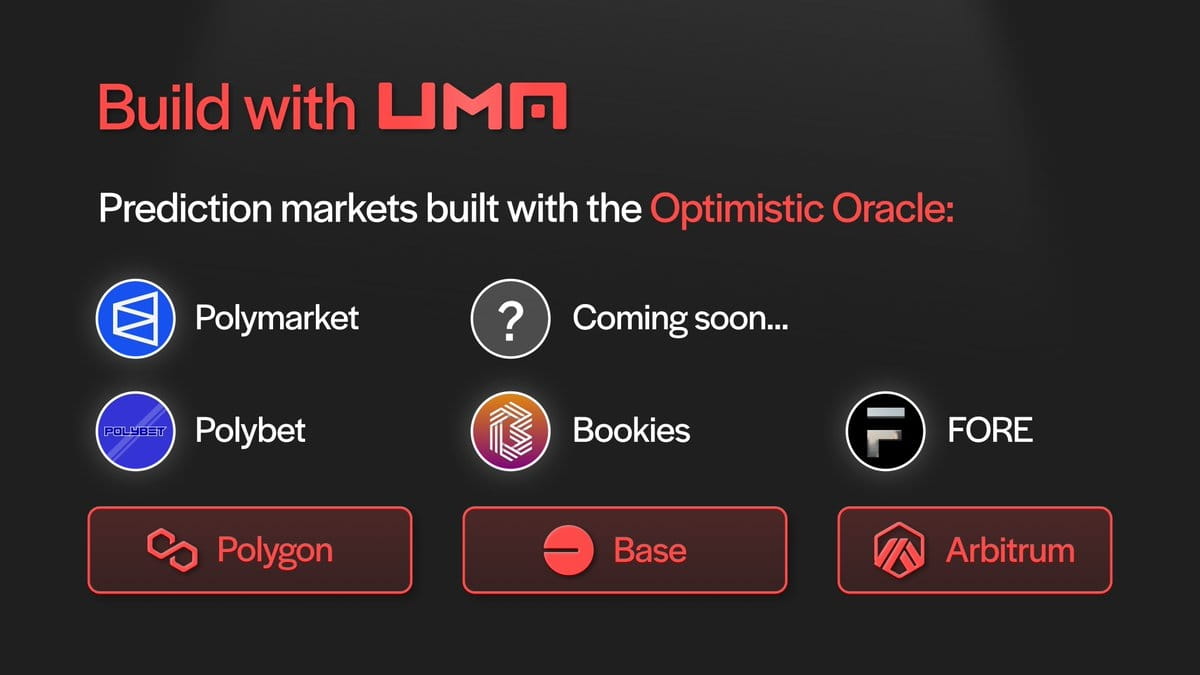 UMA 🤝 Prediction Markets. The Optimistic Oracle is deploye | UMA Protocol on Binance Square