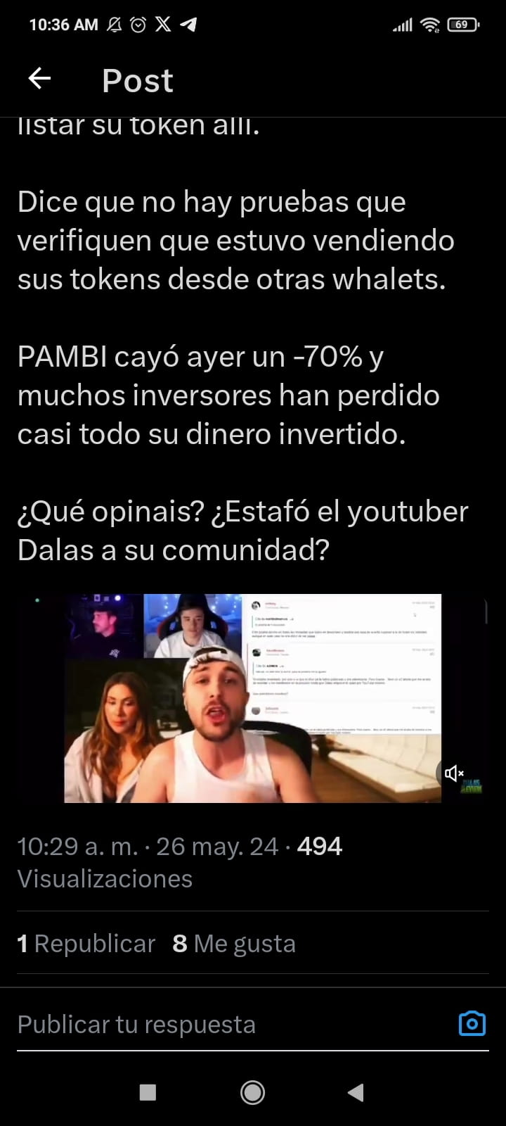 The story of $PAMBI, the memecoin by @DalasReview: 1. On May | rjmi74 ...