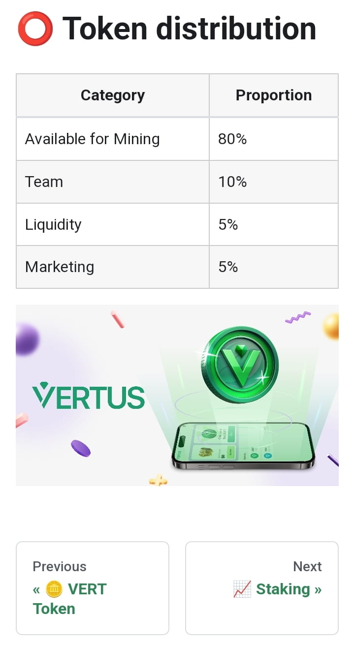 80% Token For Airdrop to the community! Vertus App - the ne ...