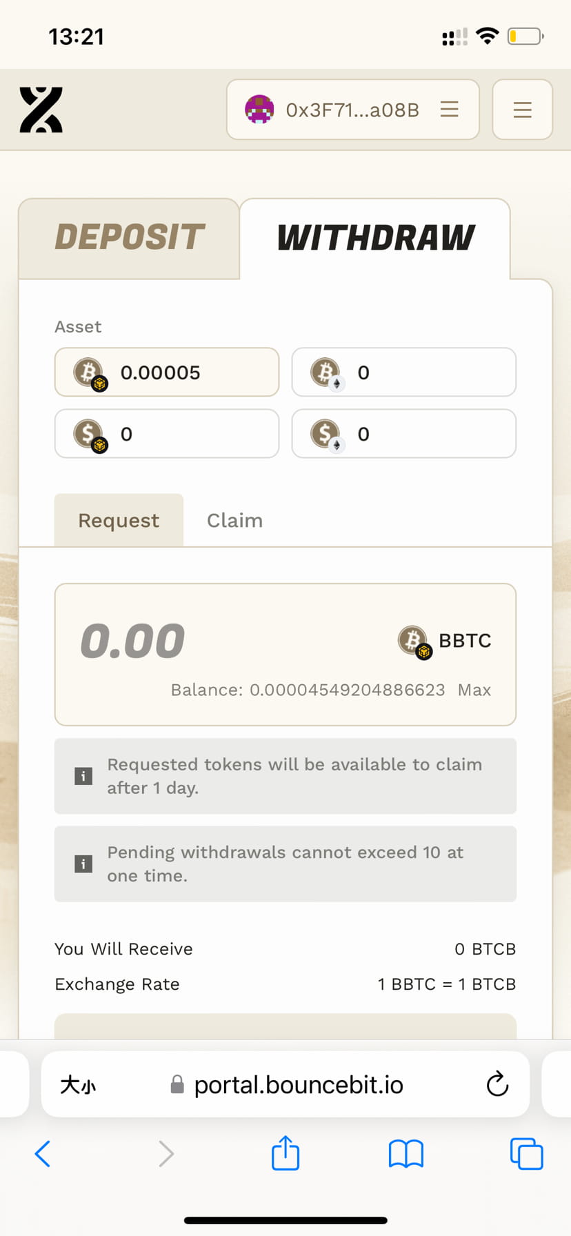 $BB deposited the BTC from the web3 wallet, although it was | 日富一日 on ...