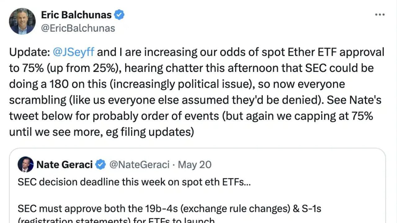 Repost: After the SEC approved the Ethereum spot ETF, which altcoin will be the next to be ...