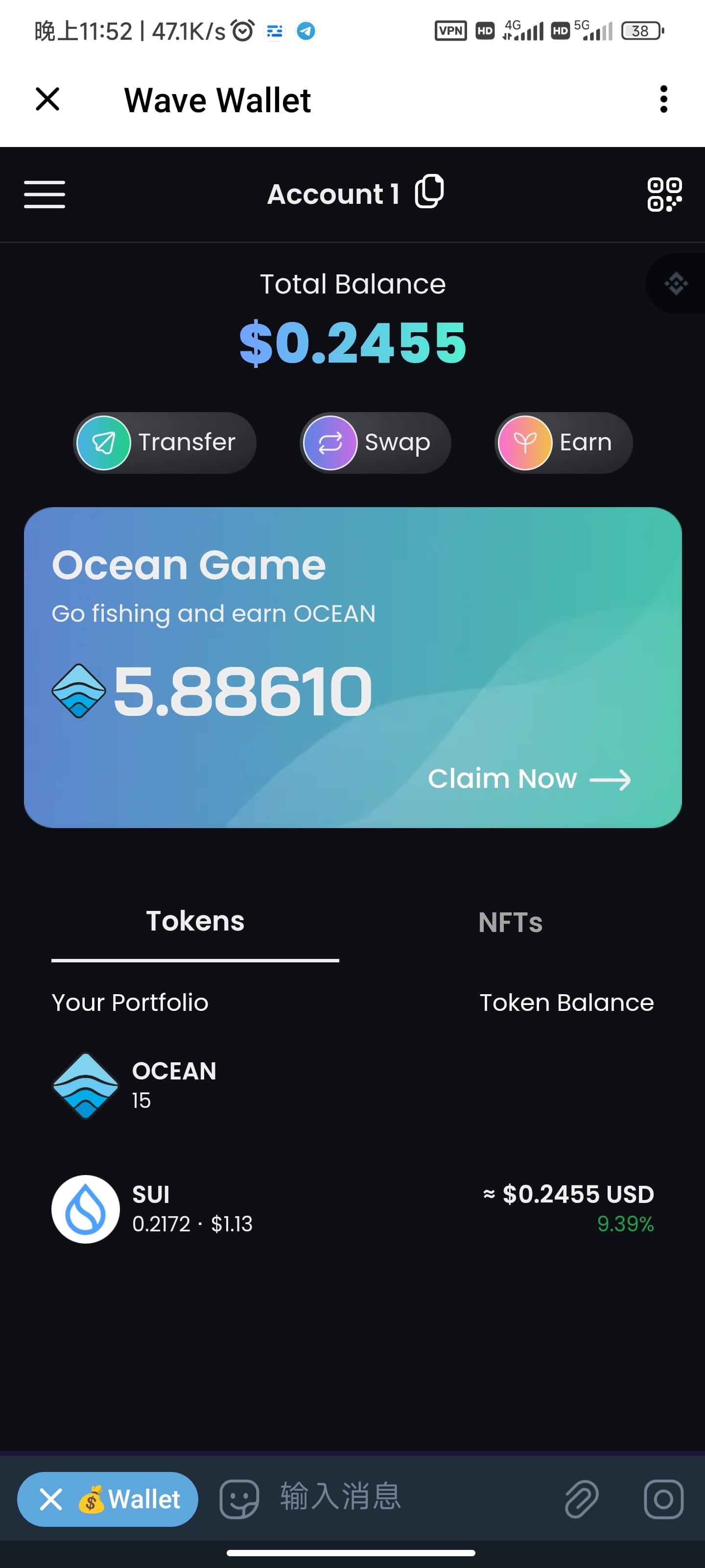 $SUI Chain's first Telegram zero-cost applet has become | CLoser on ...