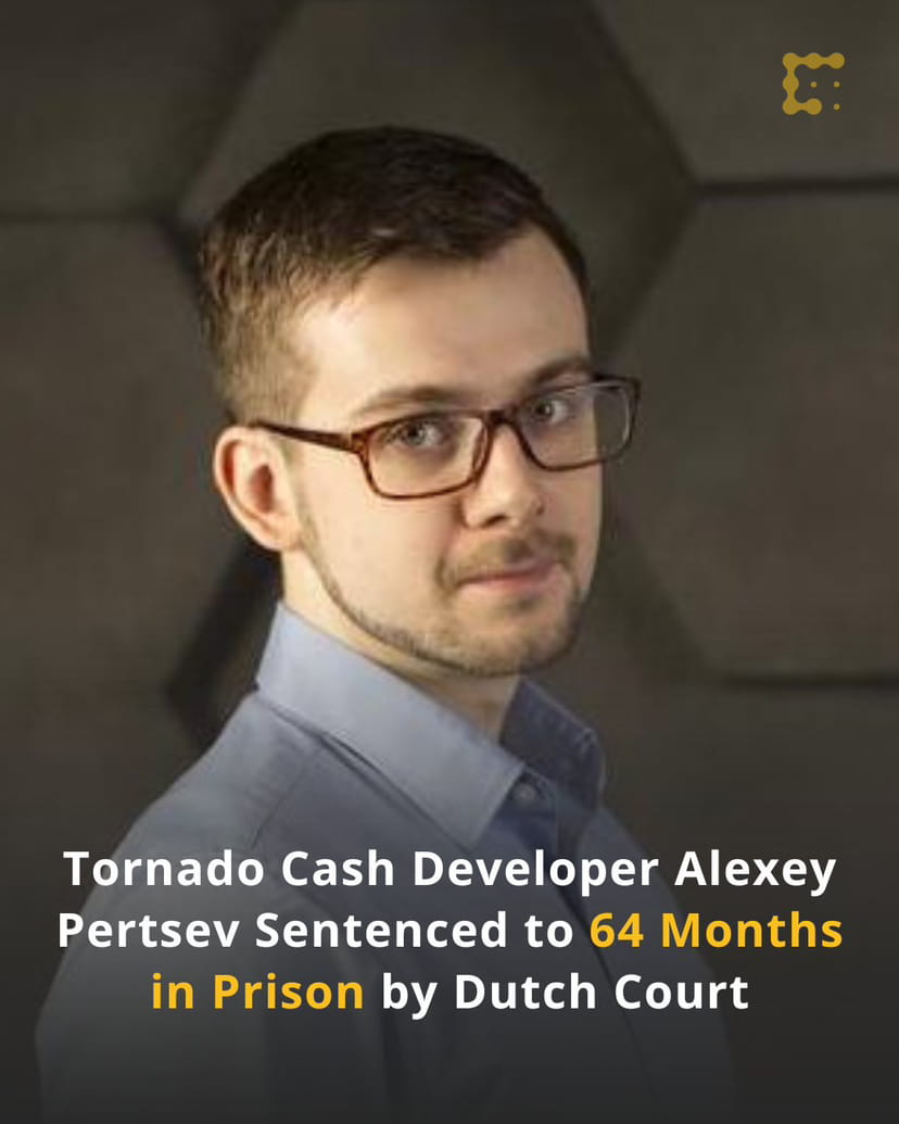 Tornado Cash developer Alexey Pertsev was found guilty of mo | X mucaN on Binance Square