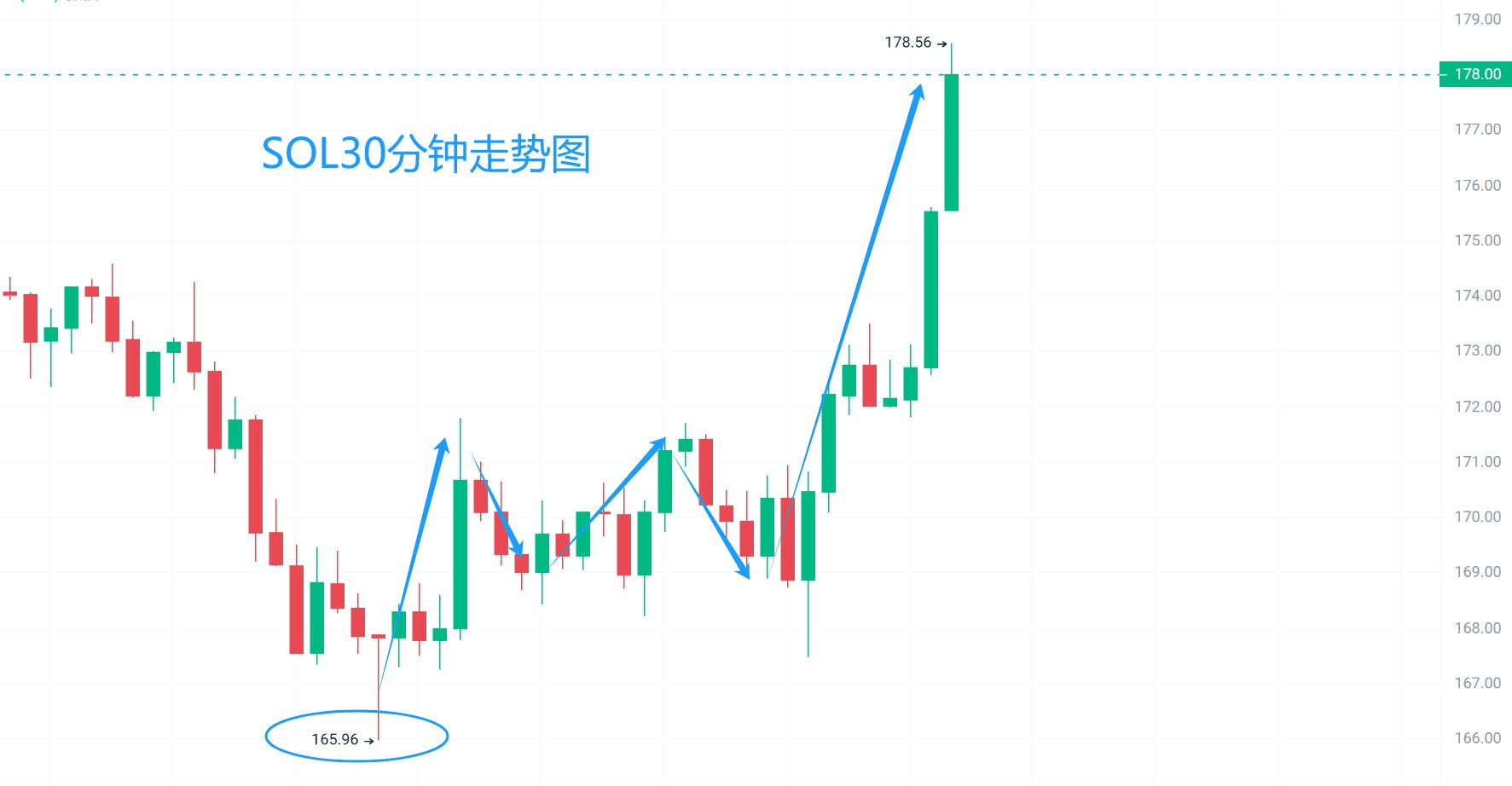 After SOL pulled back from the pressure level of 173, I gave | 加密前线 ...