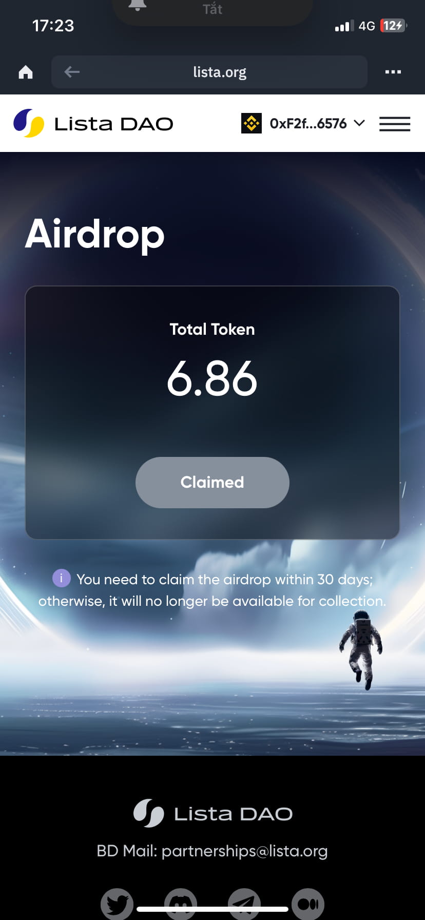 All Lista airdrops of the Binance Megadrop project have been | PHUC DUY TRIEU on Binance Square
