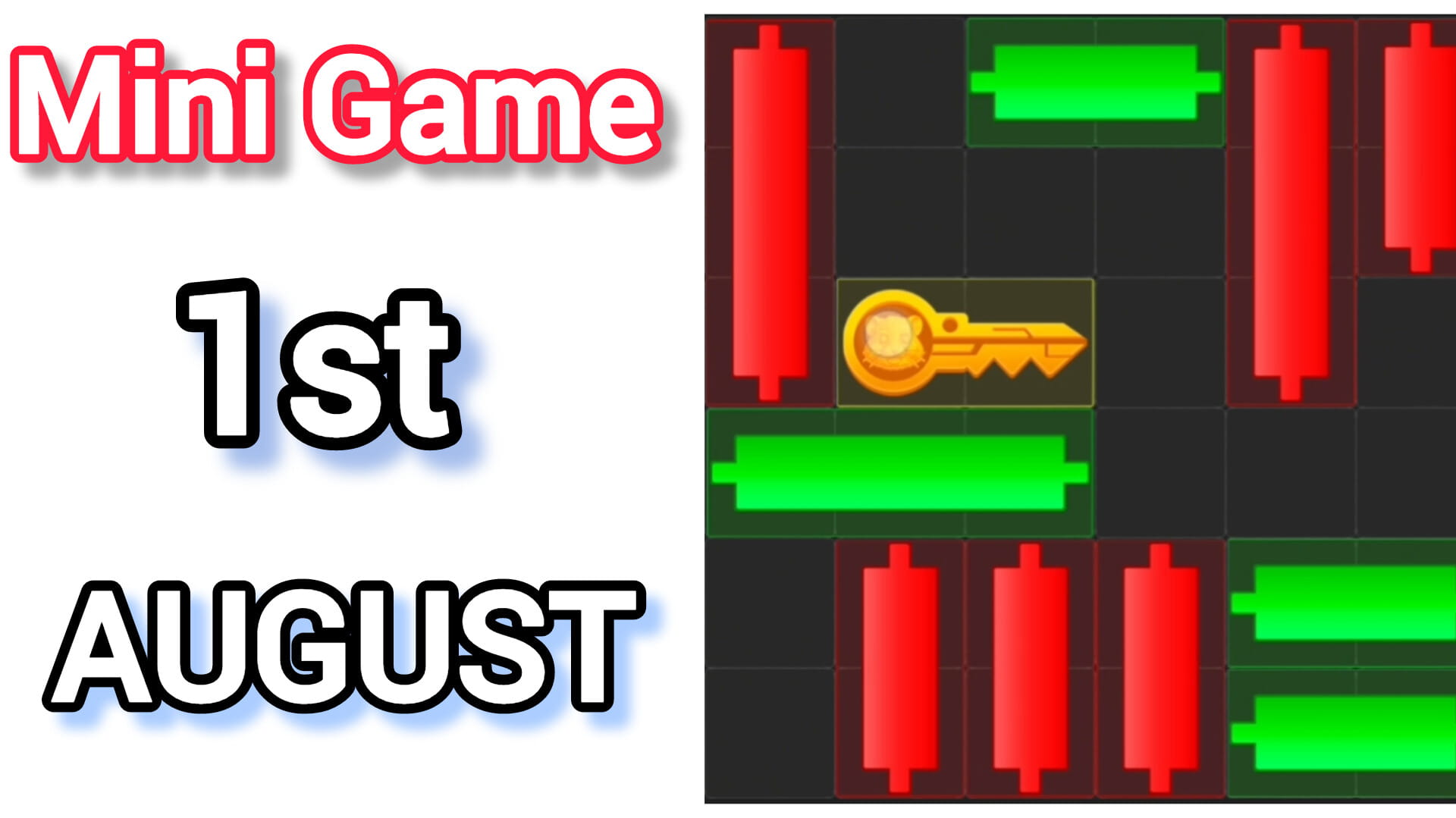 Hamster-Mini game 1st August (PUZZLE SOLVED) Watch this video and ...