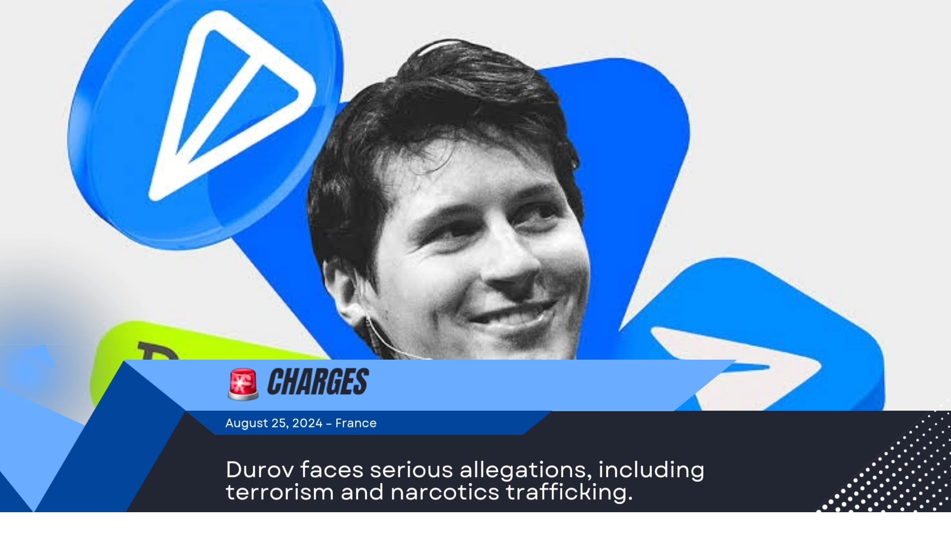 🚨 Breaking News: Telegram CEO Pavel Durov Arrested in France 🚨 📉 TON Price Plummets: Toncoin ...