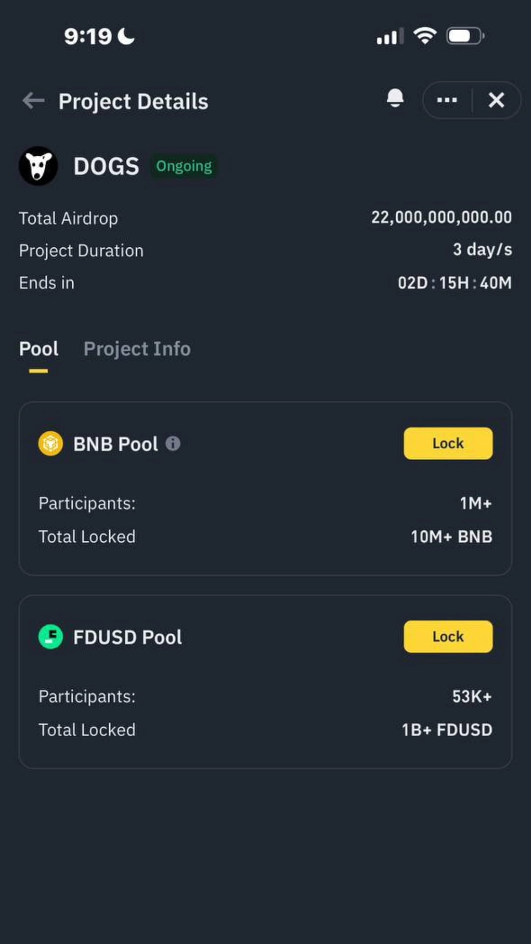 $DOGS BINANCE LaunchPool UPDATE 🔥 🦴 In just a few hours, over $10 ...
