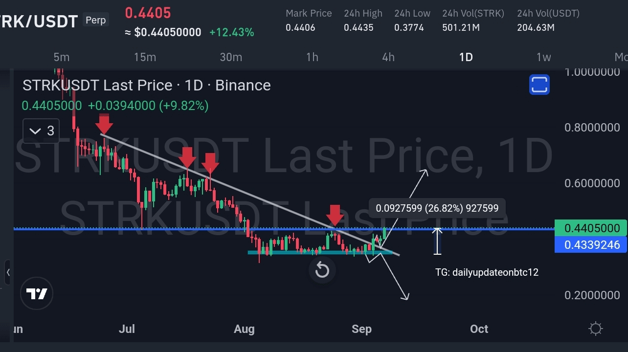 STRK COIN ANALYSIS 🔥🔥👇 A'S I PREDICTED 🔥👇 25% PUMP 🔥🔥🔥 | DAILY UPDATE ...