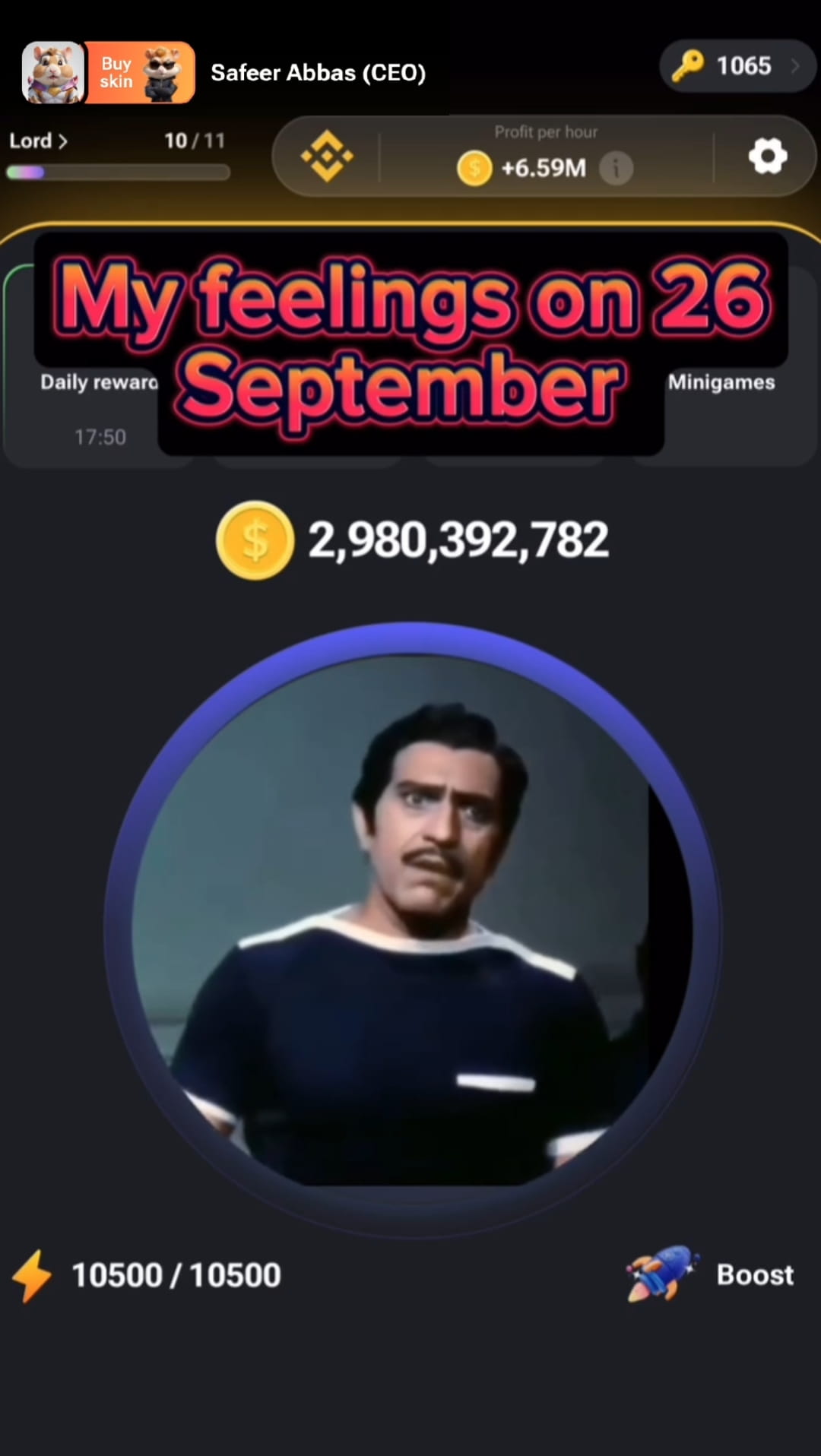 My Feelings On 26 September #BinanceLaunchpoolHMSTR #HMSTR # ...