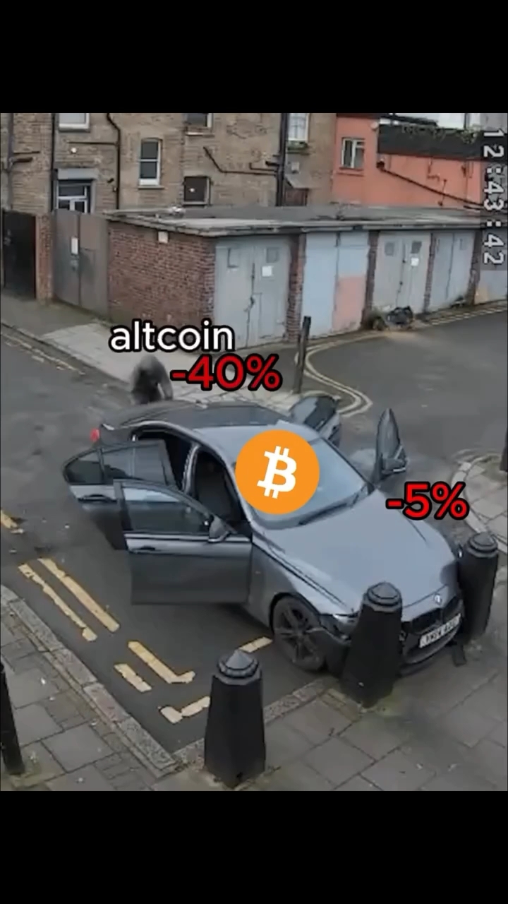 This is How altcoins react when Bitcoin crashes.. 🤣$BTC | Haseeb Rajpout on Binance Square