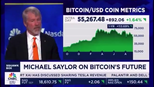 🌍 Michael Saylor on #Bitcoin’s Future: He believes Bitcoin could make up 7% of the world’s ...