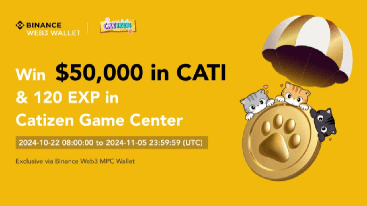 New Binance Web3 Wallet Task: Don’t Miss Catizen (Zero-click) | Van社长 ...