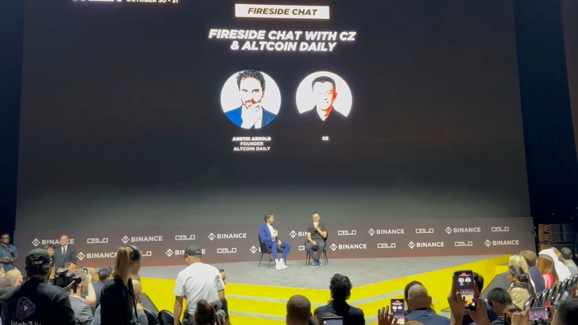 Former Binance Chairman Changpeng Zhao (CZ) made his first public ...