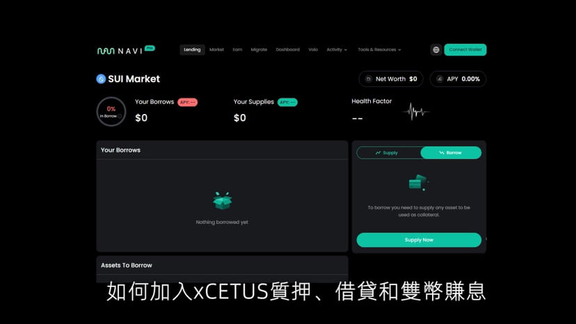 "Navi Protocol" Defi project with the highest TVL in the SUI ecosystem (staking video tutorial ...