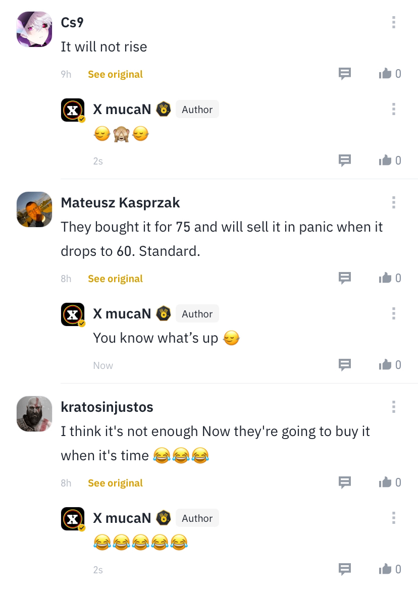 🙂‍↔️🙈 | X mucaN on Binance Square