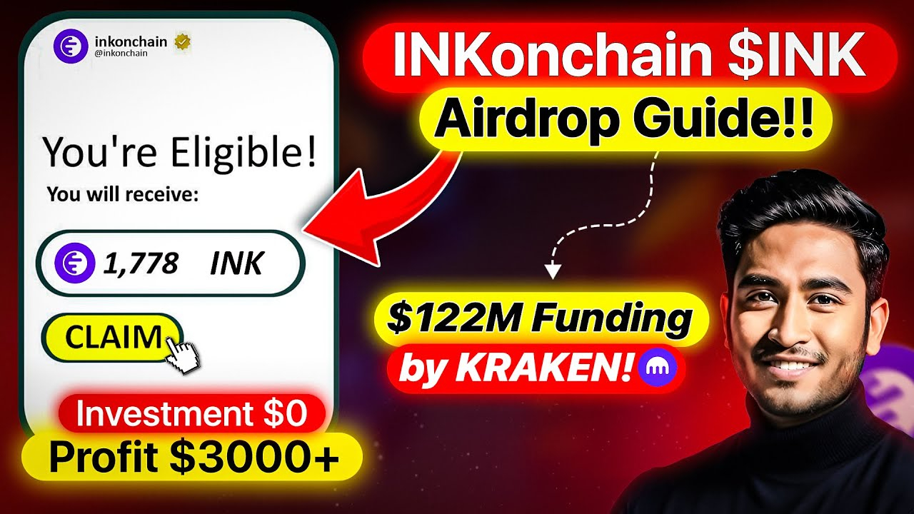 INKonchain Airdrop Guide | $INK Coin Airdrop Backed By Kraken | $122M ...