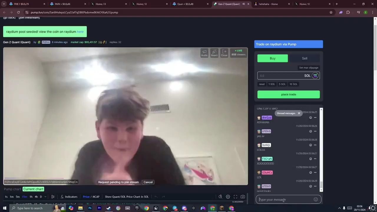 A kid created #Quant meme coin on live stream, then dumped all 51M ...