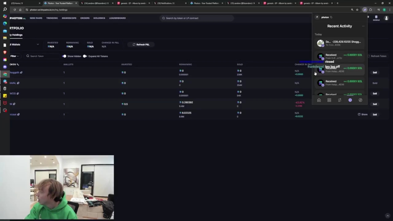 🚨🚨 Crypto streamer accidentally showed his Solana seed phrase during ...