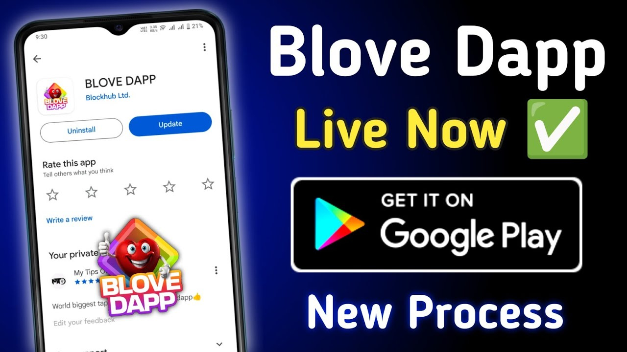 Blove Dapp is Live Now Play Store ! Blove dapp download in play store full process | My Tips ...