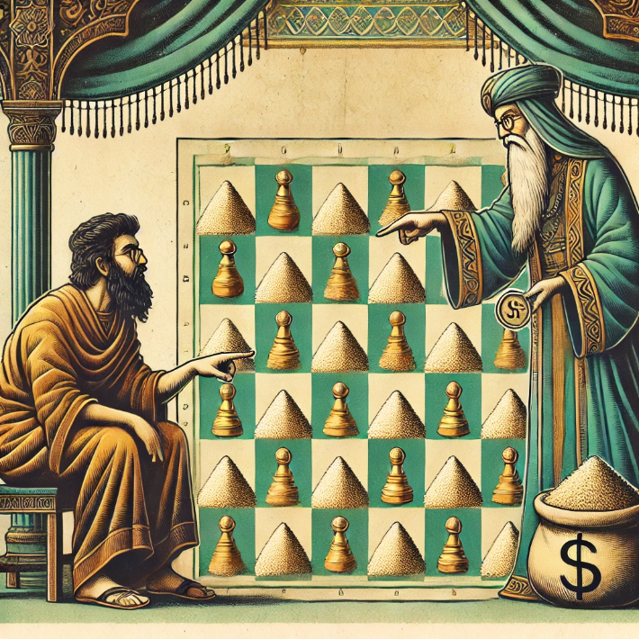 Once upon a time, a clever mathematician invented chess. The | 英文 on ...