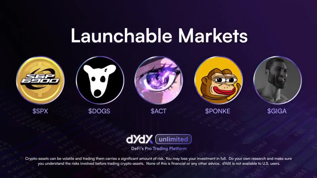 Want to trade your favourite memecoins on dYdX? Say no more. 100+ are ...