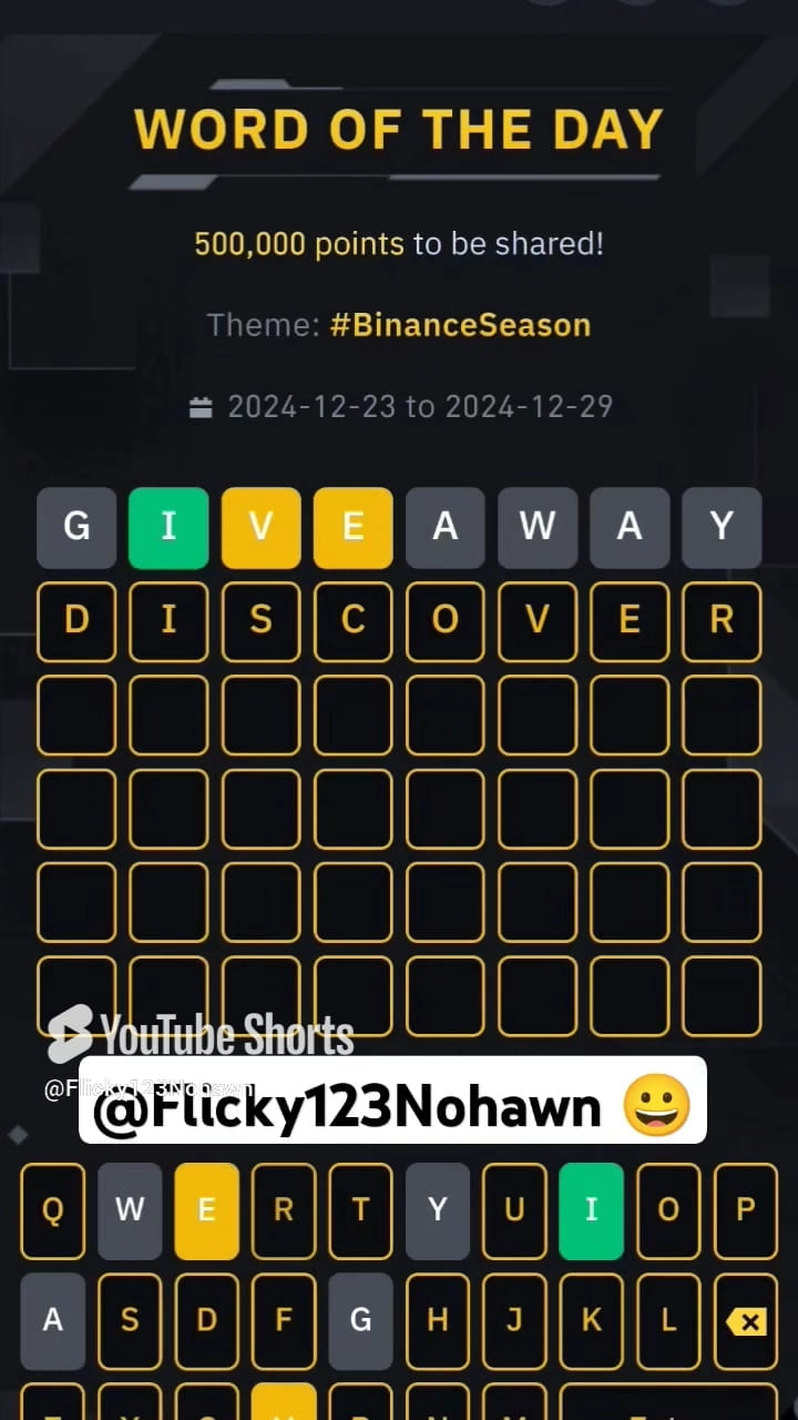 🎮Binance Crypto Word Game🎯: I WON EVERY DAY | NEED HELP, LET ME KNOW IN ...