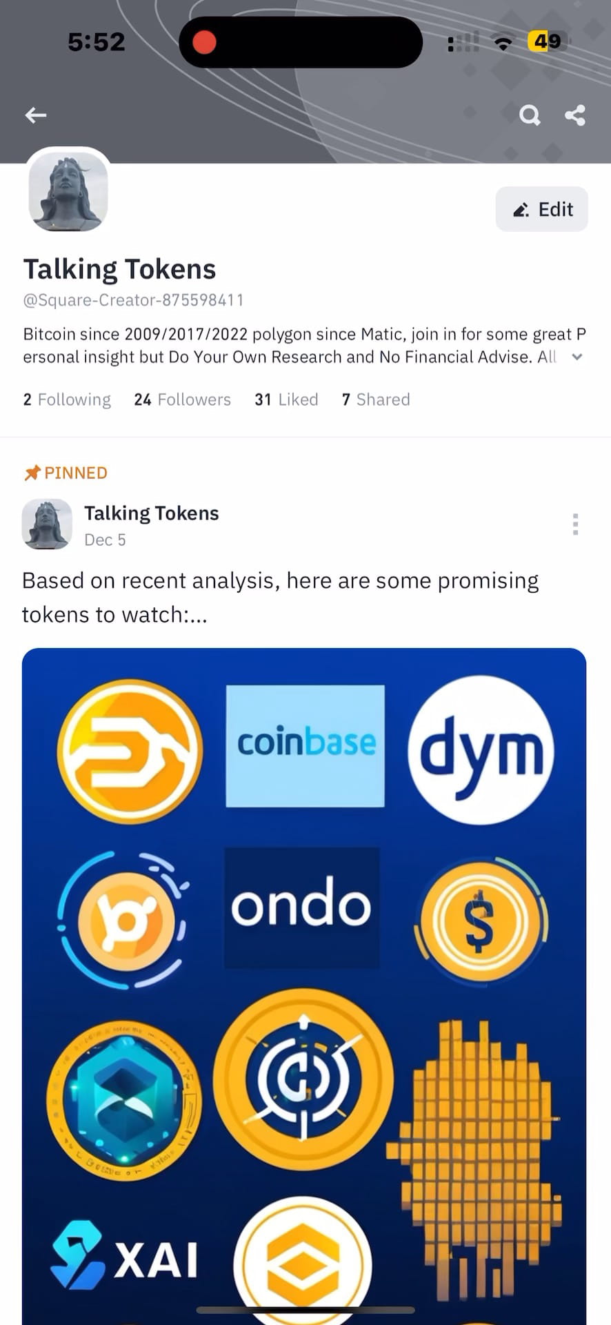 ¡Cada token #TalkingTokens recomendado la semana pasada está en verde en los gráficos! Stellar ...