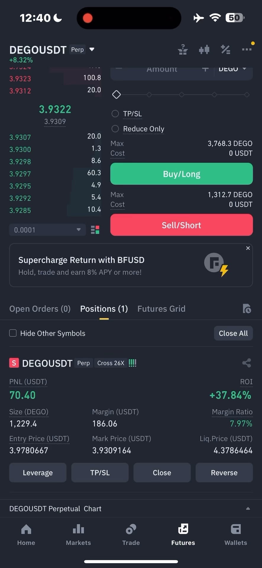 Congratulations to everyone who followed a DEGO live trade! I closed ...