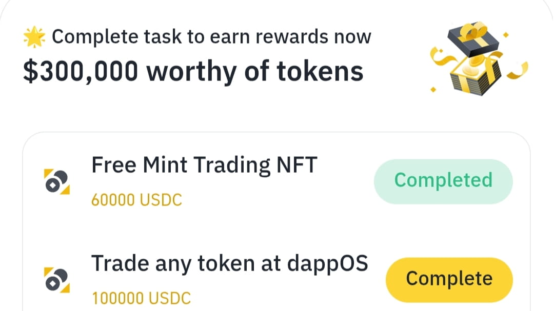 How to Complete task to earn rewards with binance web3 wallet. Mint Free Trading NFT & be ...