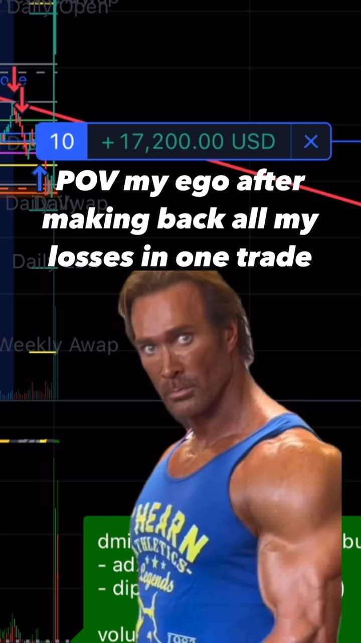 My ego after making back all my losses in one trade #MarketCorrection # ...
