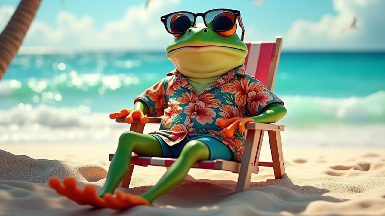 🐸 PEPE Takes a Break: Relaxing Meme Energy in Crypto! $PEPE has been ...