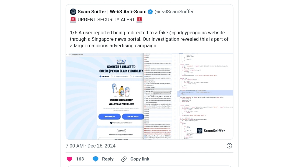 Pudgy Penguins Crypto Scam: Google Ads Used to Steal Web3 Wallets! | Hashmi Sahiba on Binance Square