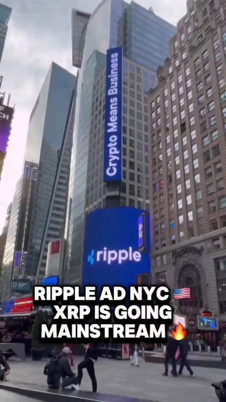 Massive Ripple Ad on NYC Billboards $XRP $RLUSD #RLUSDApprovalBoostXRP ...